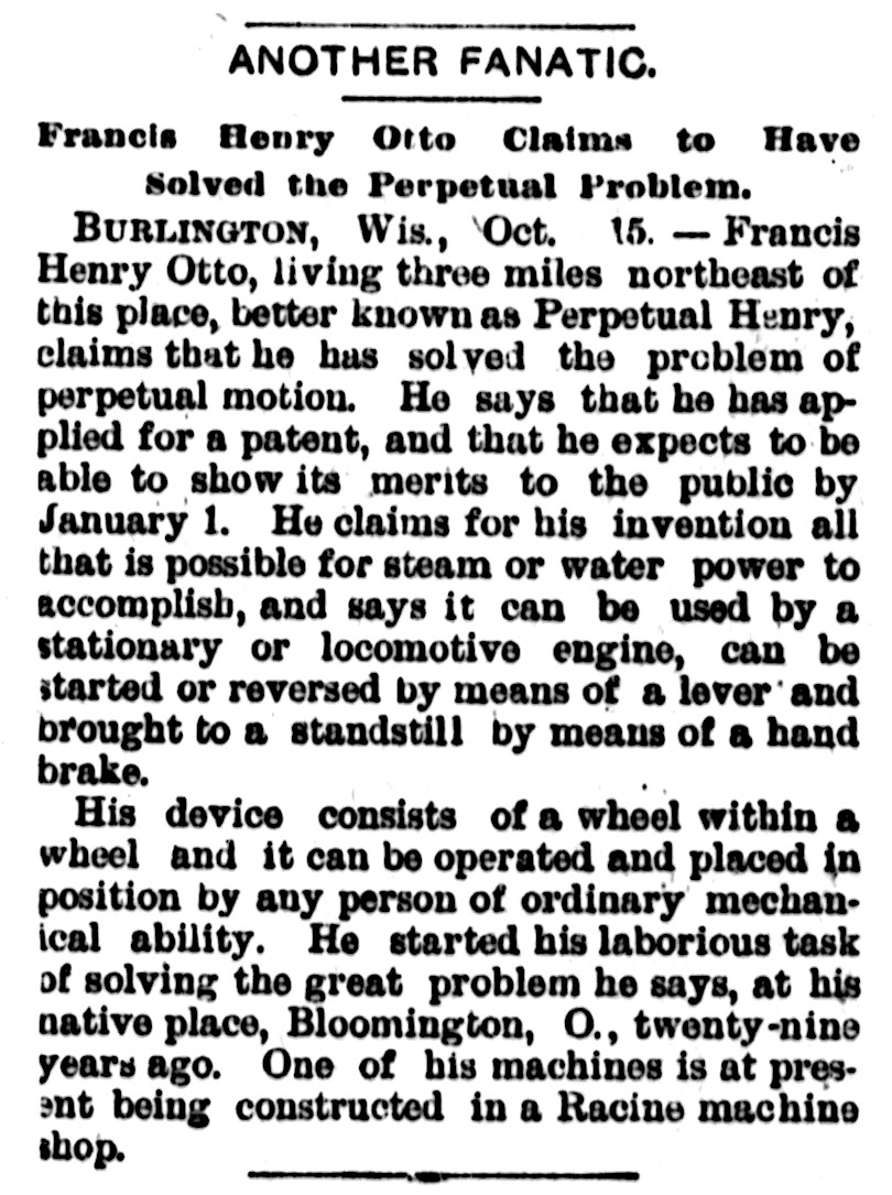 Francis Henry Otto - Kook Science