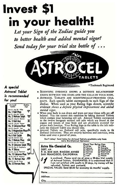 Astrocel Tablets (cell-salts) - Kook Science
