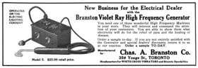 Branston Violet Ray High Frequency Generator - Kook Science