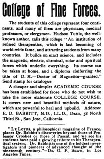 College of Fine Forces - Kook Science