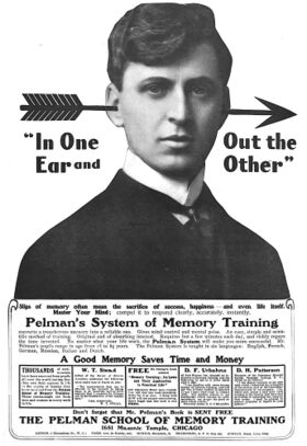 Pelman's System of Memory Training (Pelmanism) - Kook Science