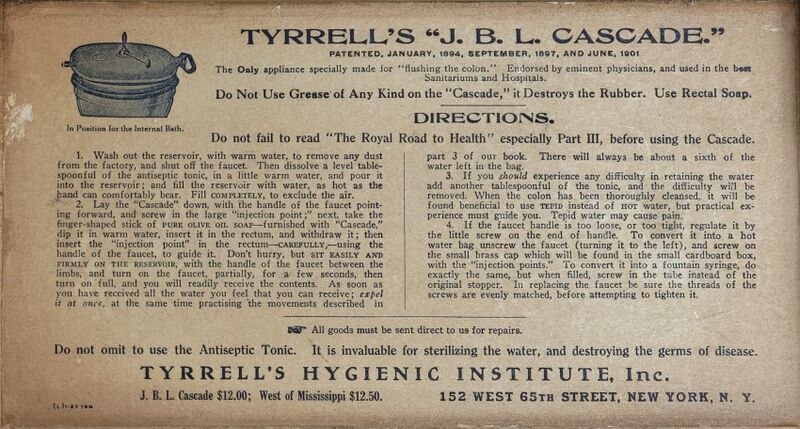 J.B.L. (Joy Beauty Life) Cascade (enema kit) - Kook Science