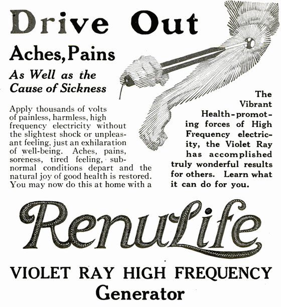 Renulife Violet Ray Health Generator - Kook Science