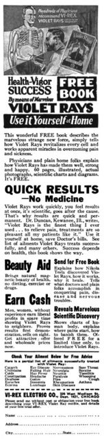 Vi-Rex Violet Ray - Kook Science