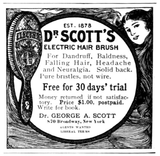 Dr. Scott's Electric Hair Brush - Kook Science
