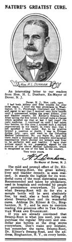 Dr. Kilmer's Swamp-Root (patent medicine) - Kook Science