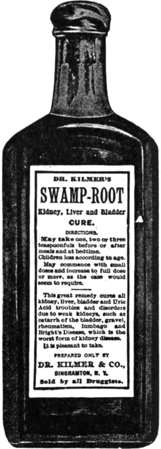 Dr. Kilmer's Swamp-Root (patent medicine) - Kook Science