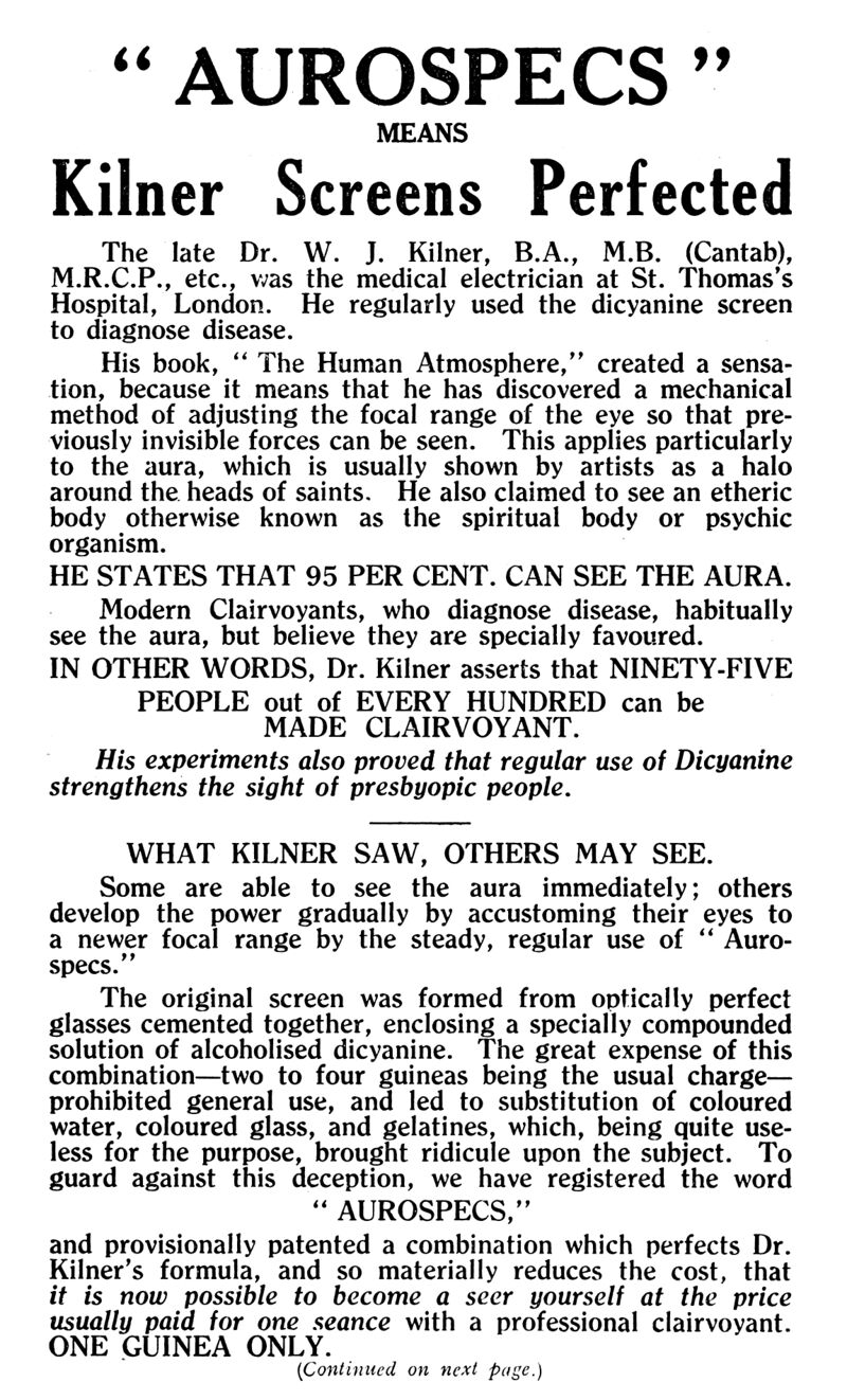 Aurospecs - Kook Science